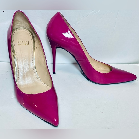 Stuart Weitzman | Shoes | Stuart Weitzman Raspberry Patent Leather ...